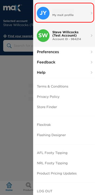 maX Account Management