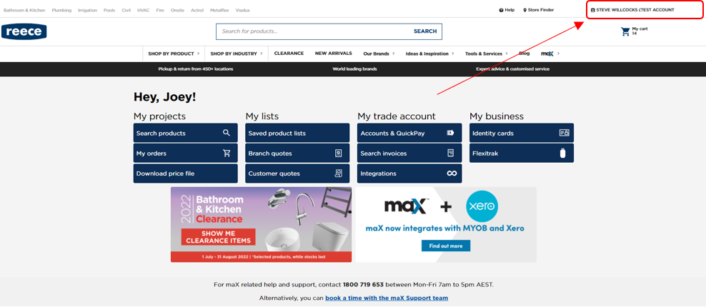 maX Account Management