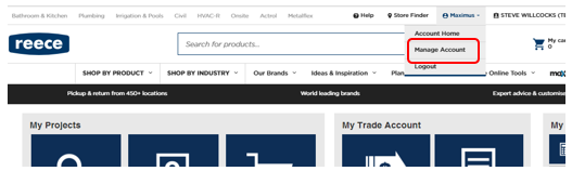 maX Account Management